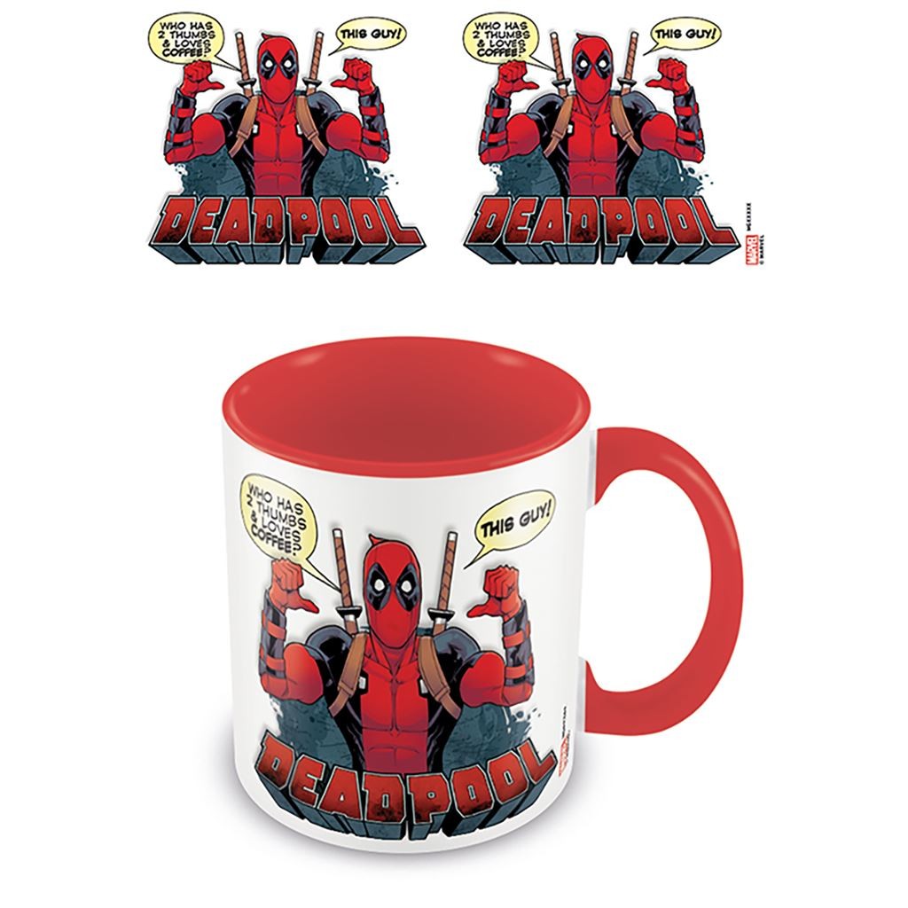 Mug Deadpool (2 Thumbs) Red | PAN Vision