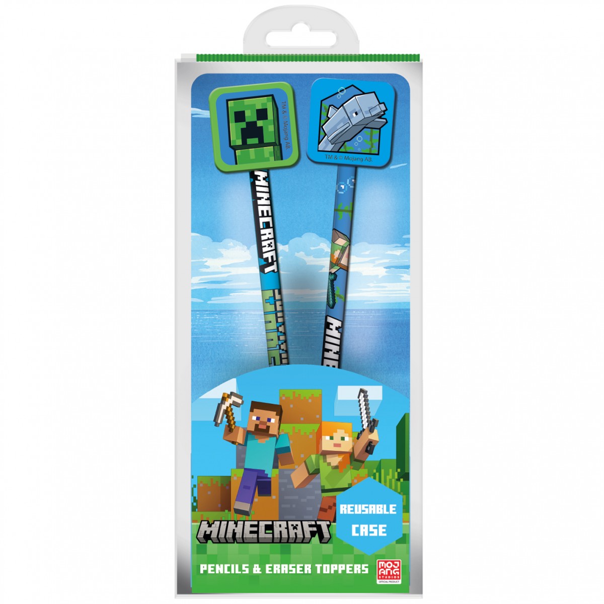 CDU MINECRAFT PENCILS WITH TOPPERS | PAN Vision