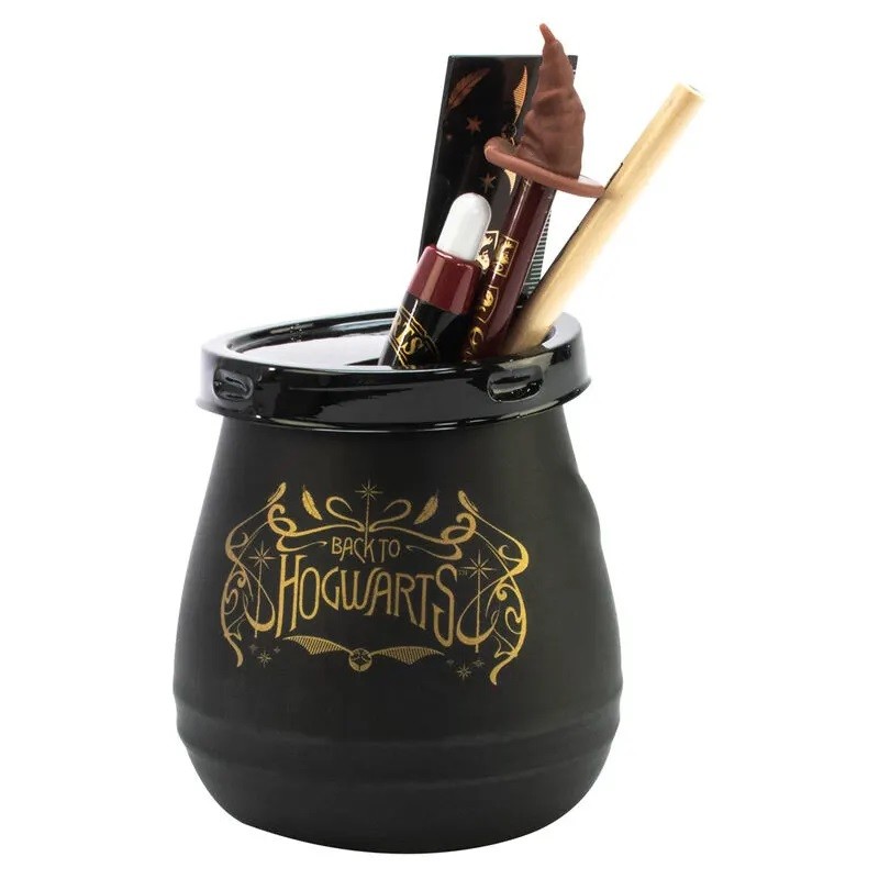Harry Potter Ceramic Cauldron Desk Tidy - Colourful Crest | PAN Vision